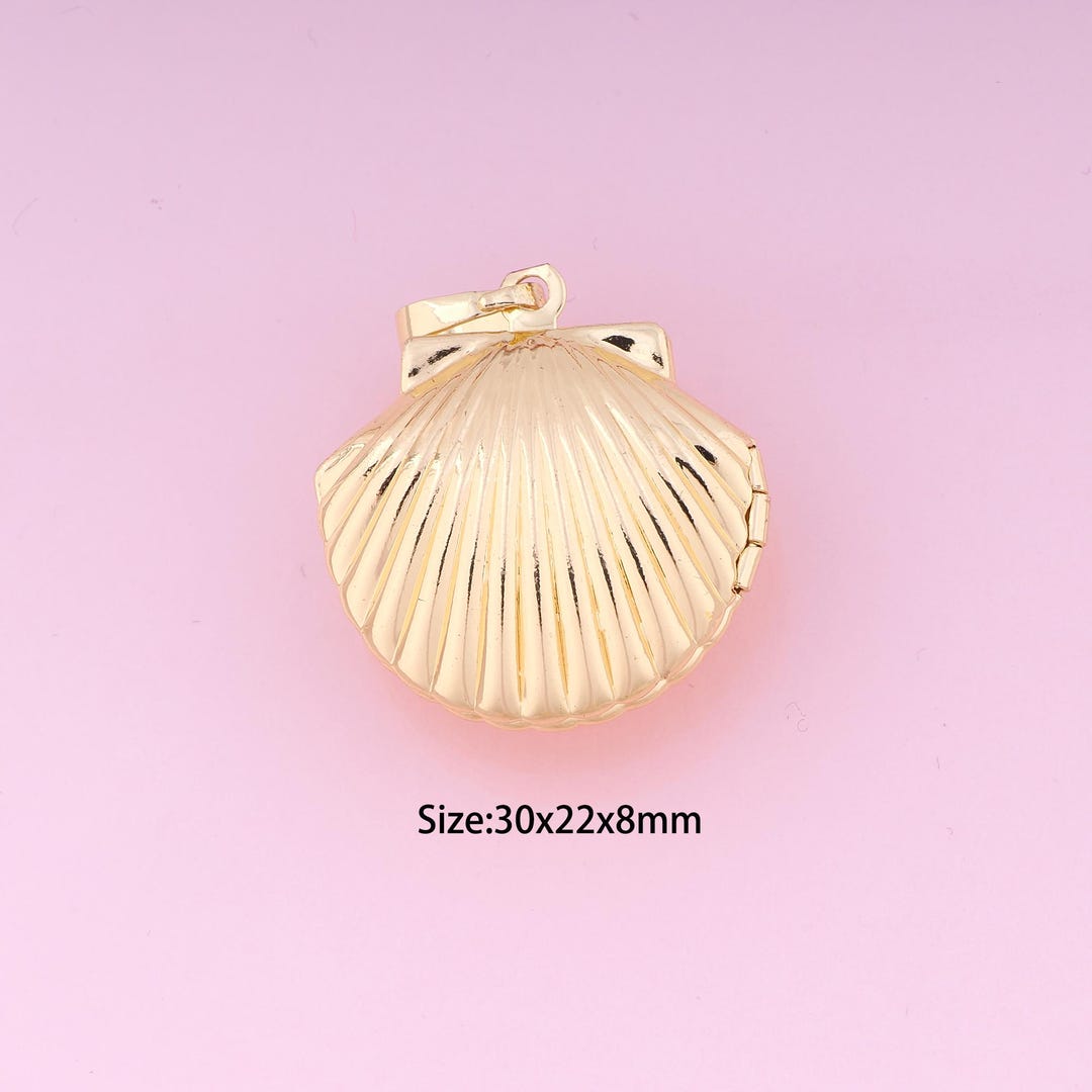 Photo Frame Pendant,18k Gold Filled Shell Charm,photo Frame Charms,diy ...