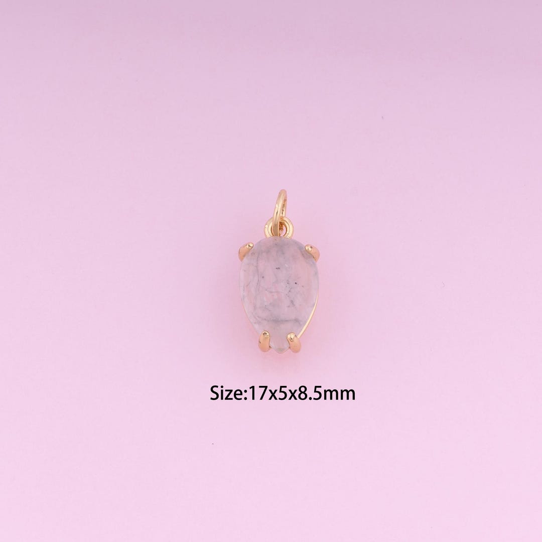 Water Drop Pendant,18k Gold Filled Water Drop Charm,water Drop Charms ...