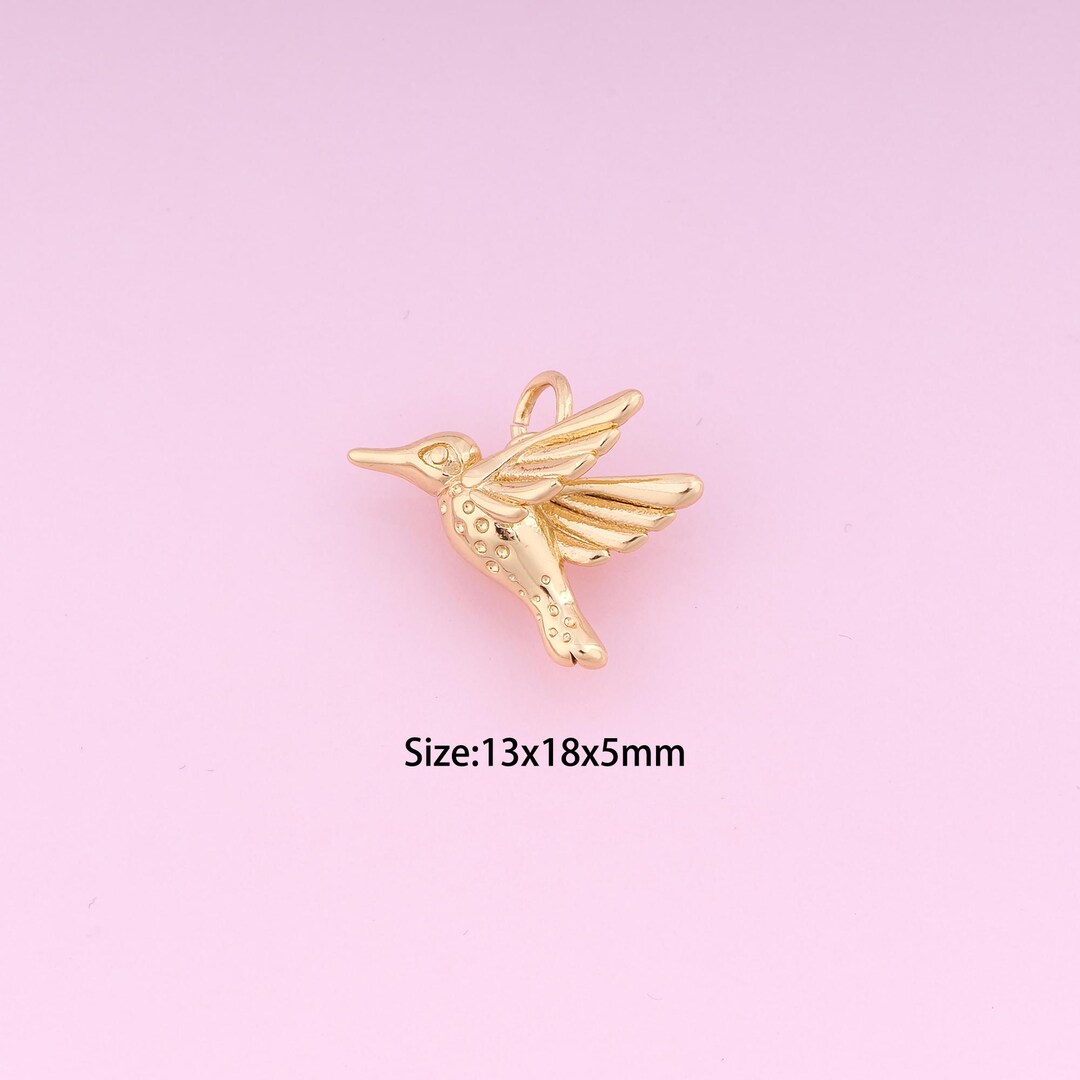 Bird Pendant,18k Gold Filled Bird Charm,bird Charms,diy Bird Charms - Etsy