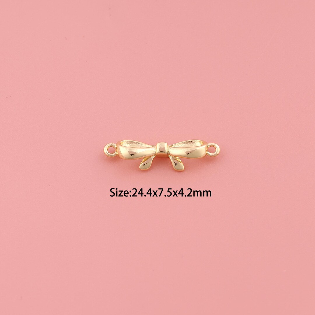 Bow Connector,18k Gold Filled Tie Connector,bow Connector,diy Tie ...