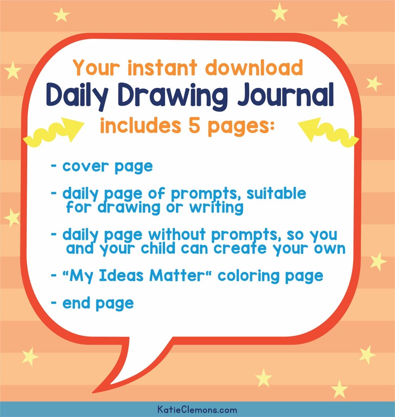 Kids Daily Journal Page Printable: About My Day Printable Activity ...