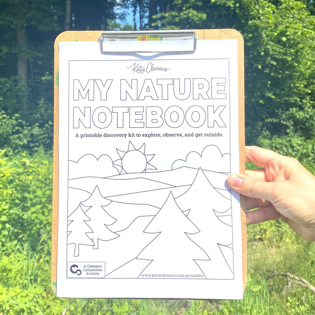 Kids Nature Journal: Outdoor Activity Book & Scavenger Hunts (printable ...