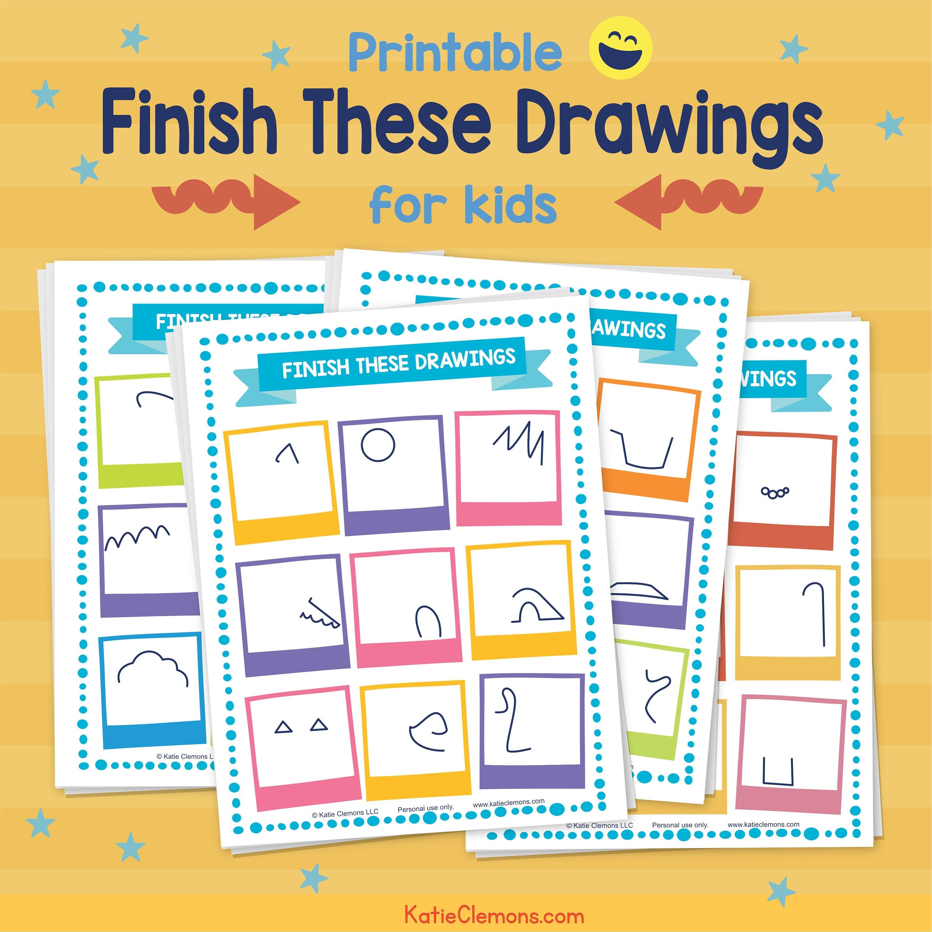Drawing Prompts for Kids Journal. Printable Art Activity for Kids How ...