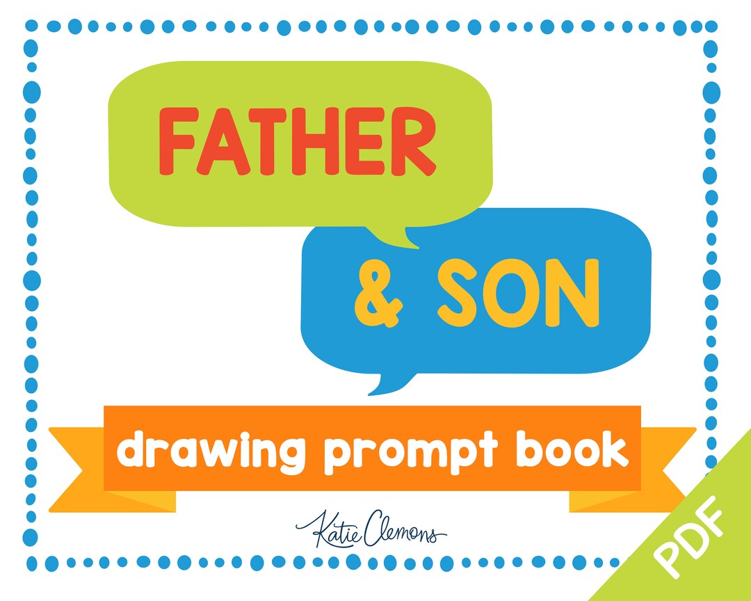 Father's Day Gift From Son Printable Father Son Drawing Book Journal ...