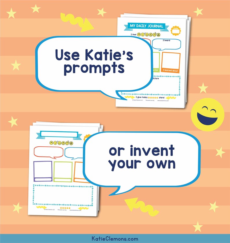 Kids Daily Journal Page Printable: About My Day Printable Activity ...