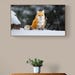 Smiling Fox Enjoying Snow Morning - Etsy