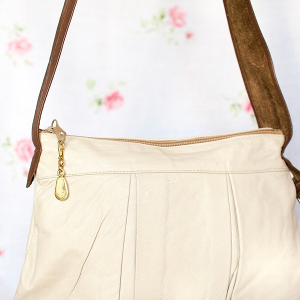 Cream Leather Purse - Etsy