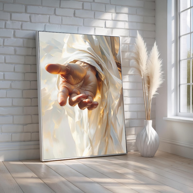 Hand of Christ Canvas Wall Art | Faith Inspired Christian Decor ...