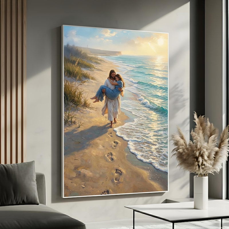 He Carried Me Wall Art - Etsy