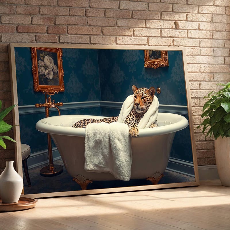 Leopard Bathroom - Etsy
