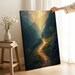 Golden Mountain Path Canvas Wall Art | Inspirational Nature Poster ...