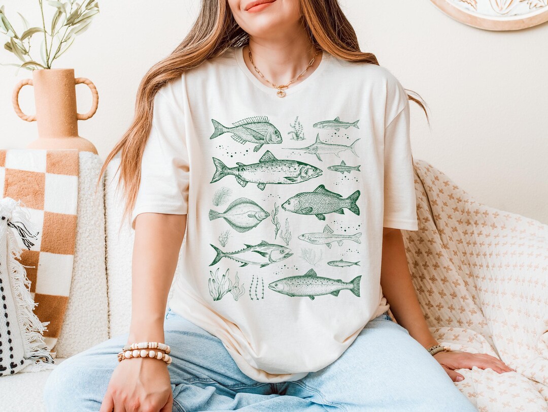 Vintage Fish Shirt, Fisher T-shirt, Fish Lover Sweatshirt, Fishing ...