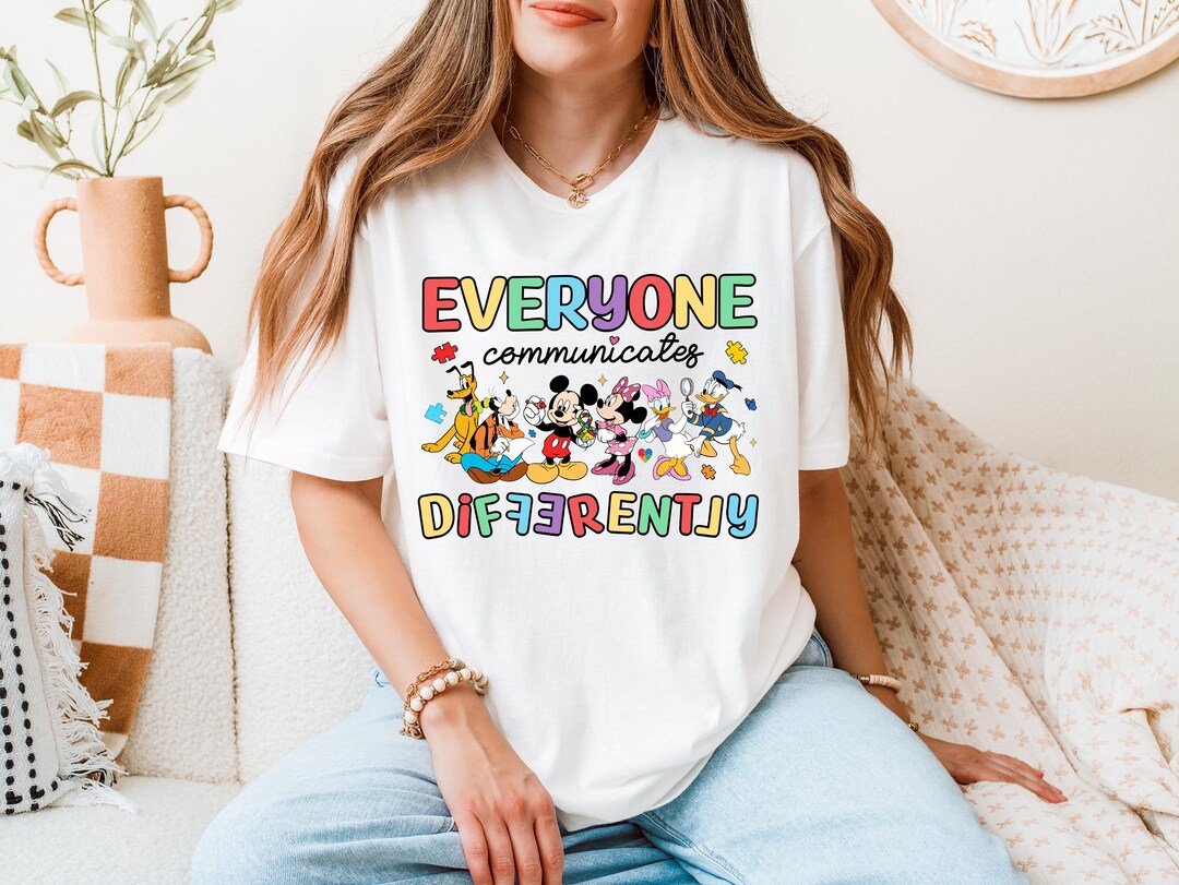 Disney Autism Shirt, Mickey Autism Teacher Sweatshirt, Everyone ...