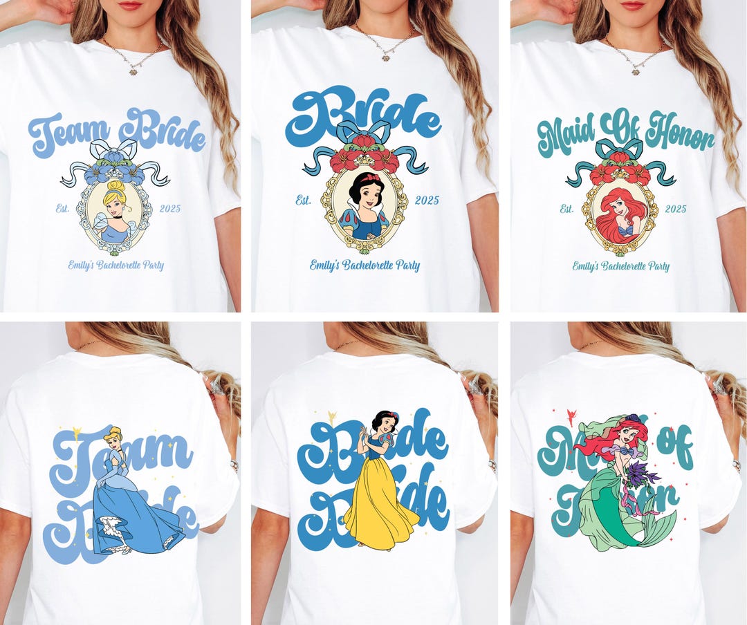 Disney Bachelorette Shirts, Princess Bride T-shirt, Bridal Party ...