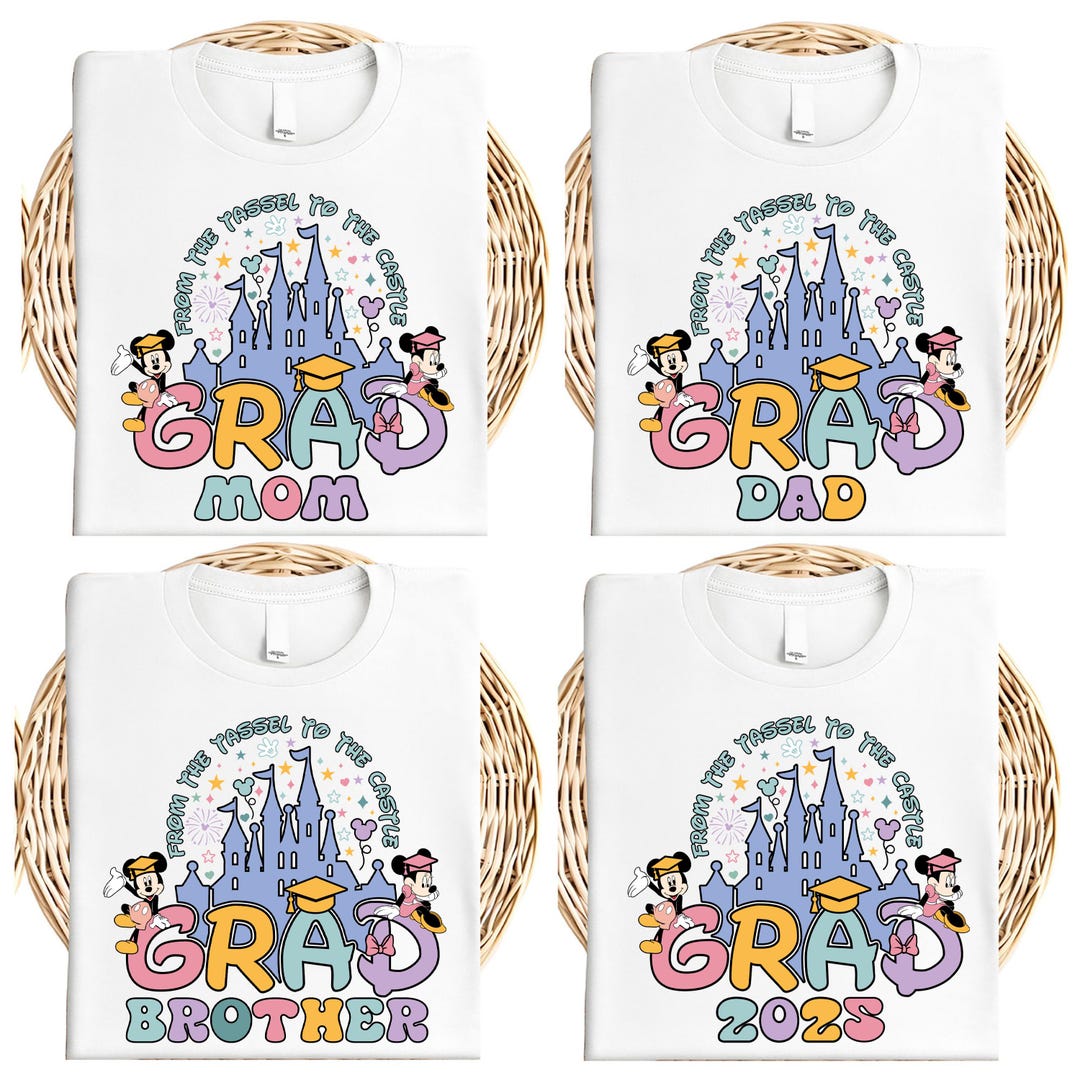 Mickey Grad 2026 T-shirt, Disney Graduation Family Shirt, Mini Graduate ...