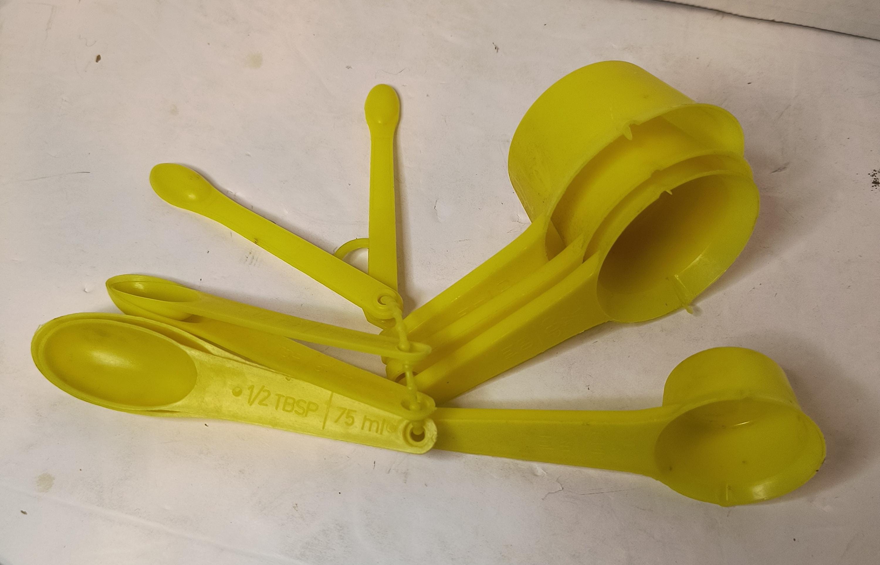 Vintage Foley Yellow Measuring Cups & Spoons 10 Pieces - Etsy