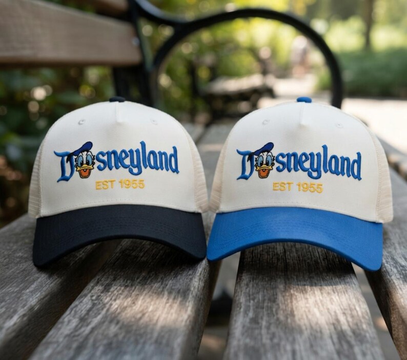 Vintage Cartoon Style Duck Embroidered Hat Est 1955, Retro Character ...