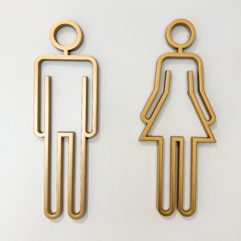 Toilet Sign Men Woman - Etsy UK