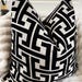 Black and Ivory 45x45cm Cushion Cover - Etsy