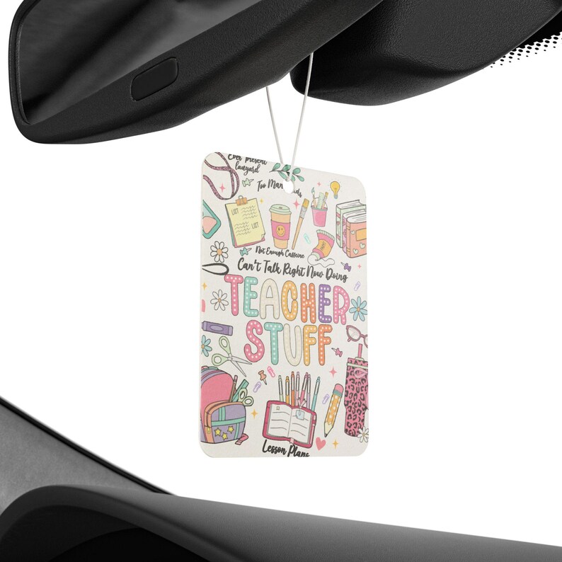 Colorful Teacher Air Freshener - Cute Car Scent, Classroom Gift ...