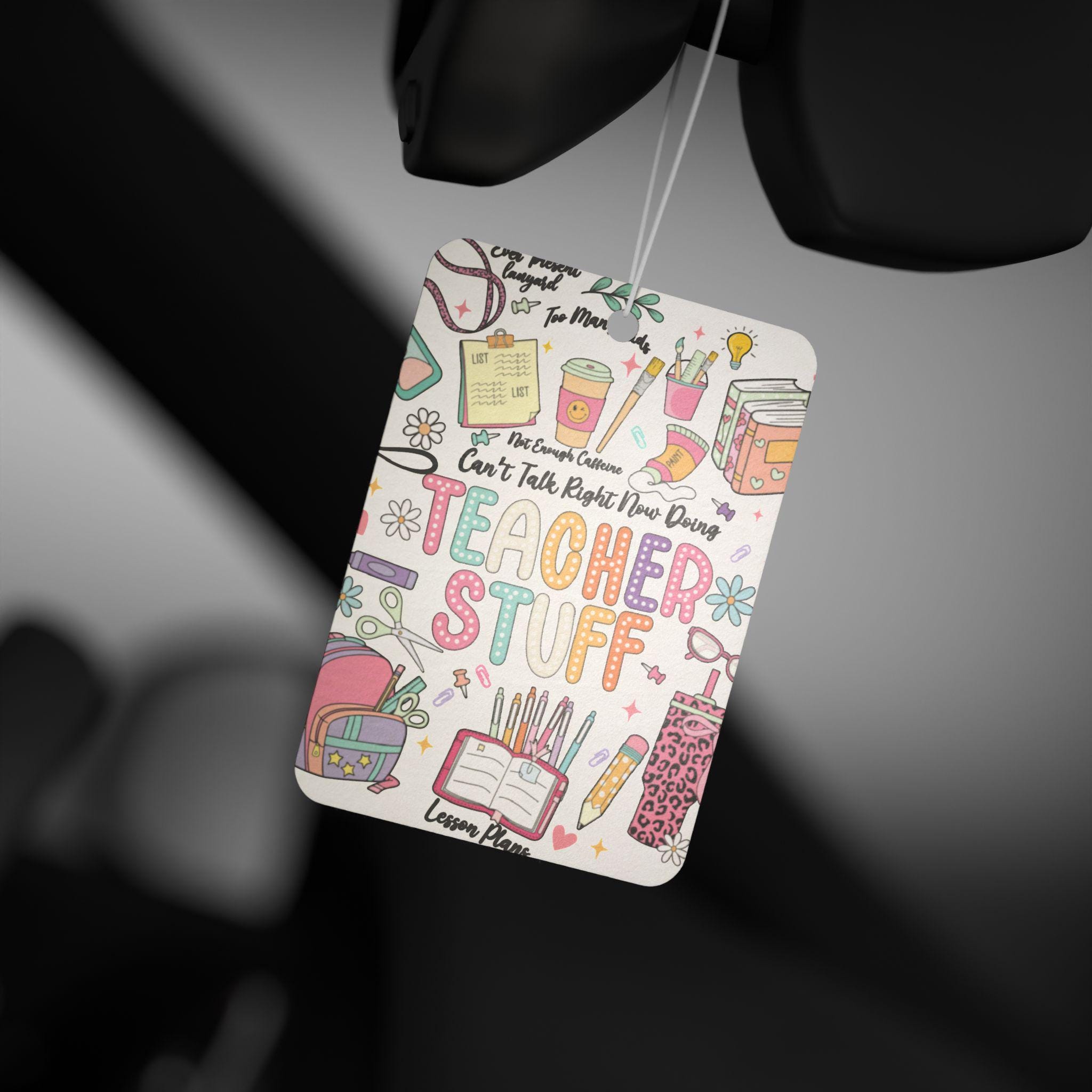 Colorful Teacher Air Freshener - Cute Car Scent, Classroom Gift ...