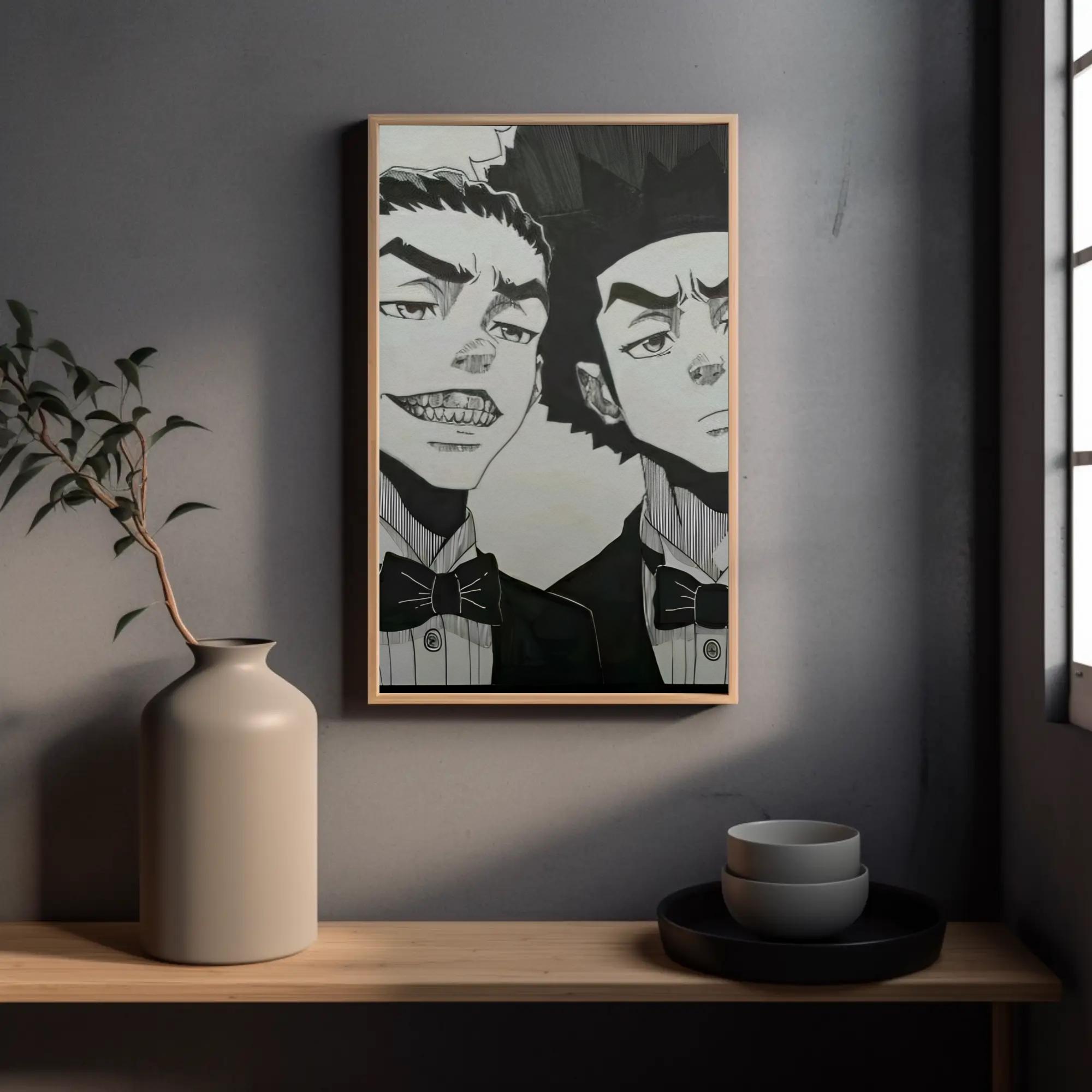 Riley & Huey Boondocks Anime Poster | Vintage Poster | Thee Boondocks ...