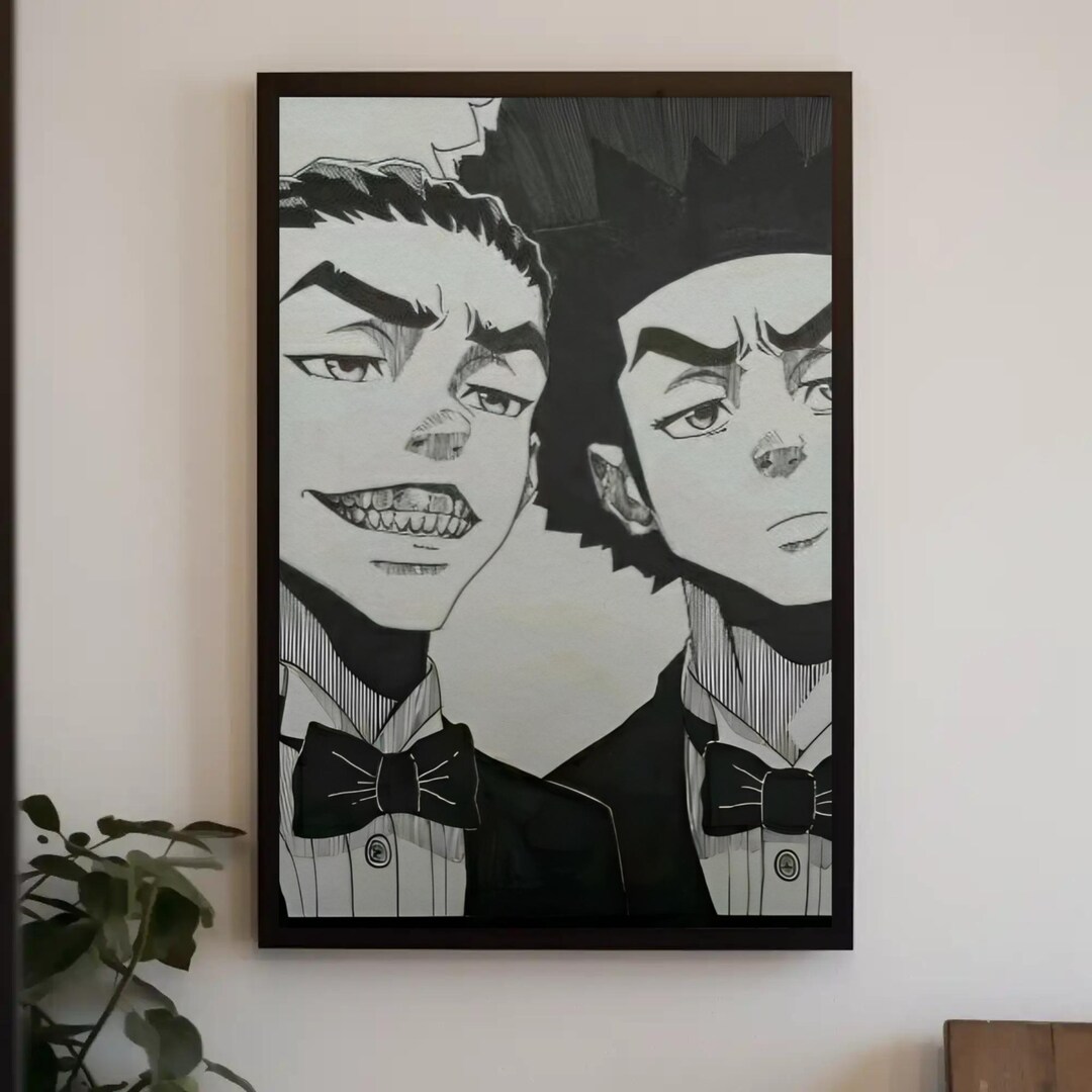 Riley & Huey Boondocks Anime Poster | Vintage Poster | Thee Boondocks ...