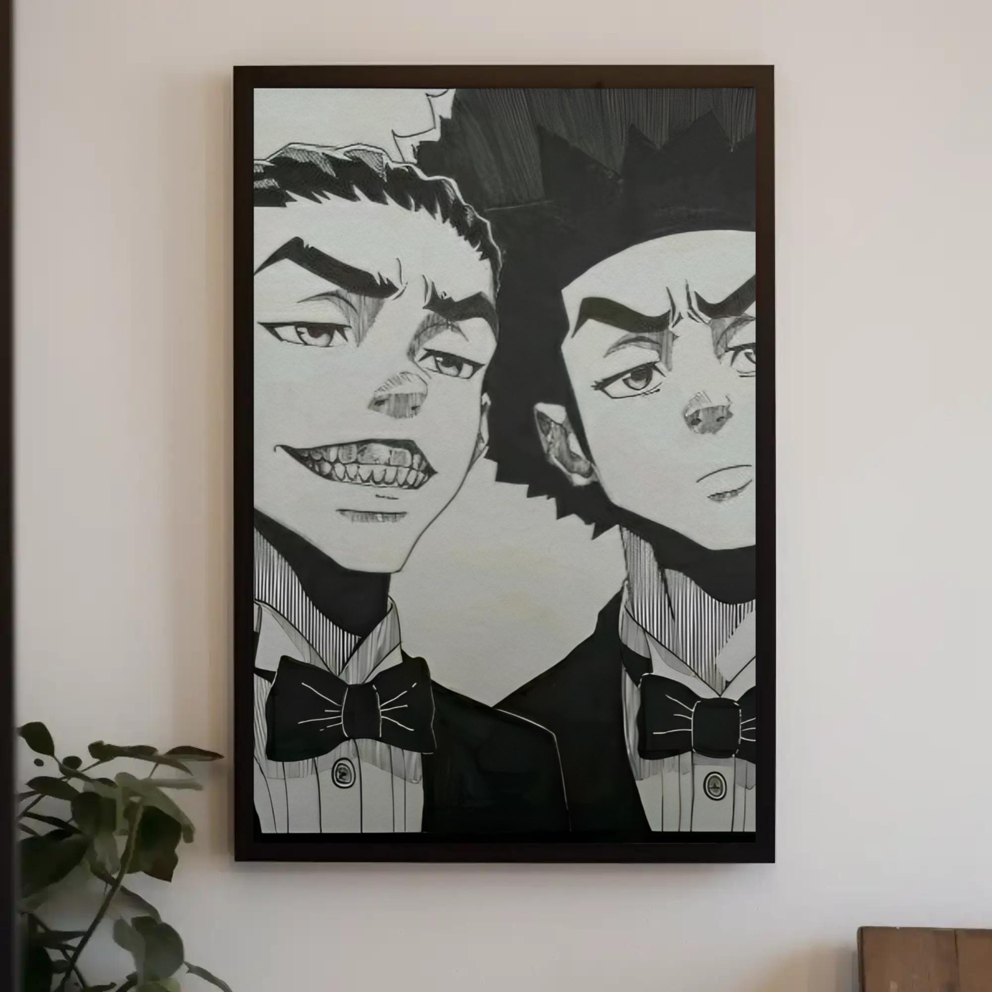 Riley & Huey Boondocks Anime Poster | Vintage Poster | Thee Boondocks ...
