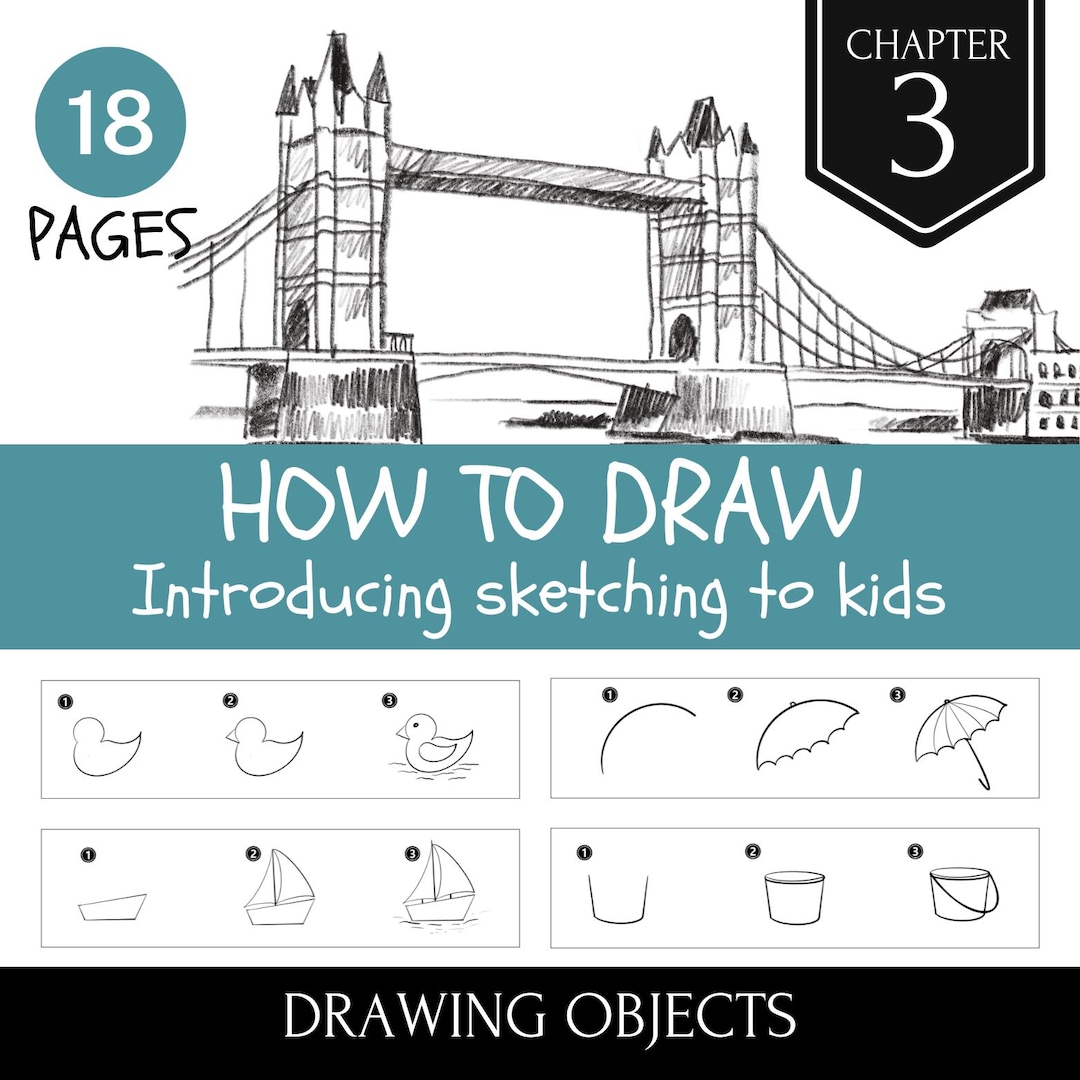 How to Draw-kids, Chapter 3- Drawing Objects, Drawing Exercises ...