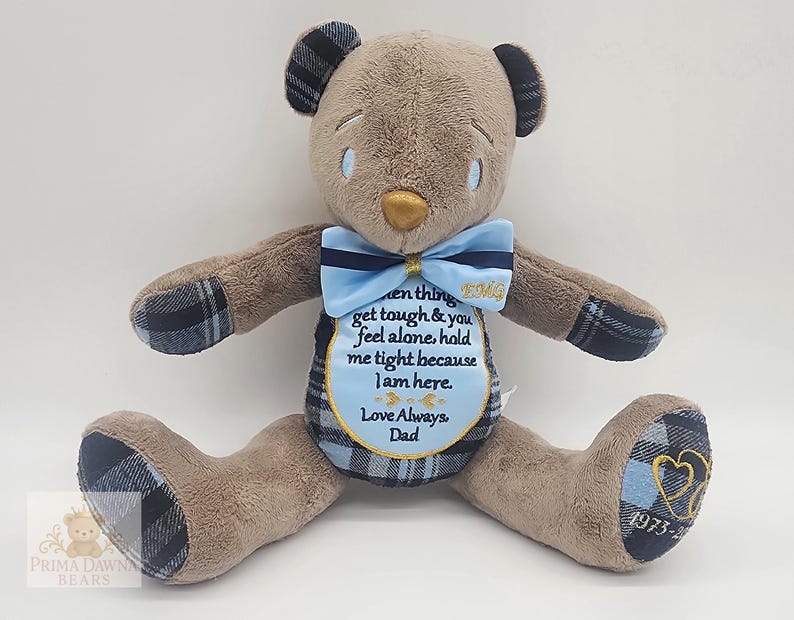 Keepsake Memory Bear – Handmade From Clothing – Personalized ...
