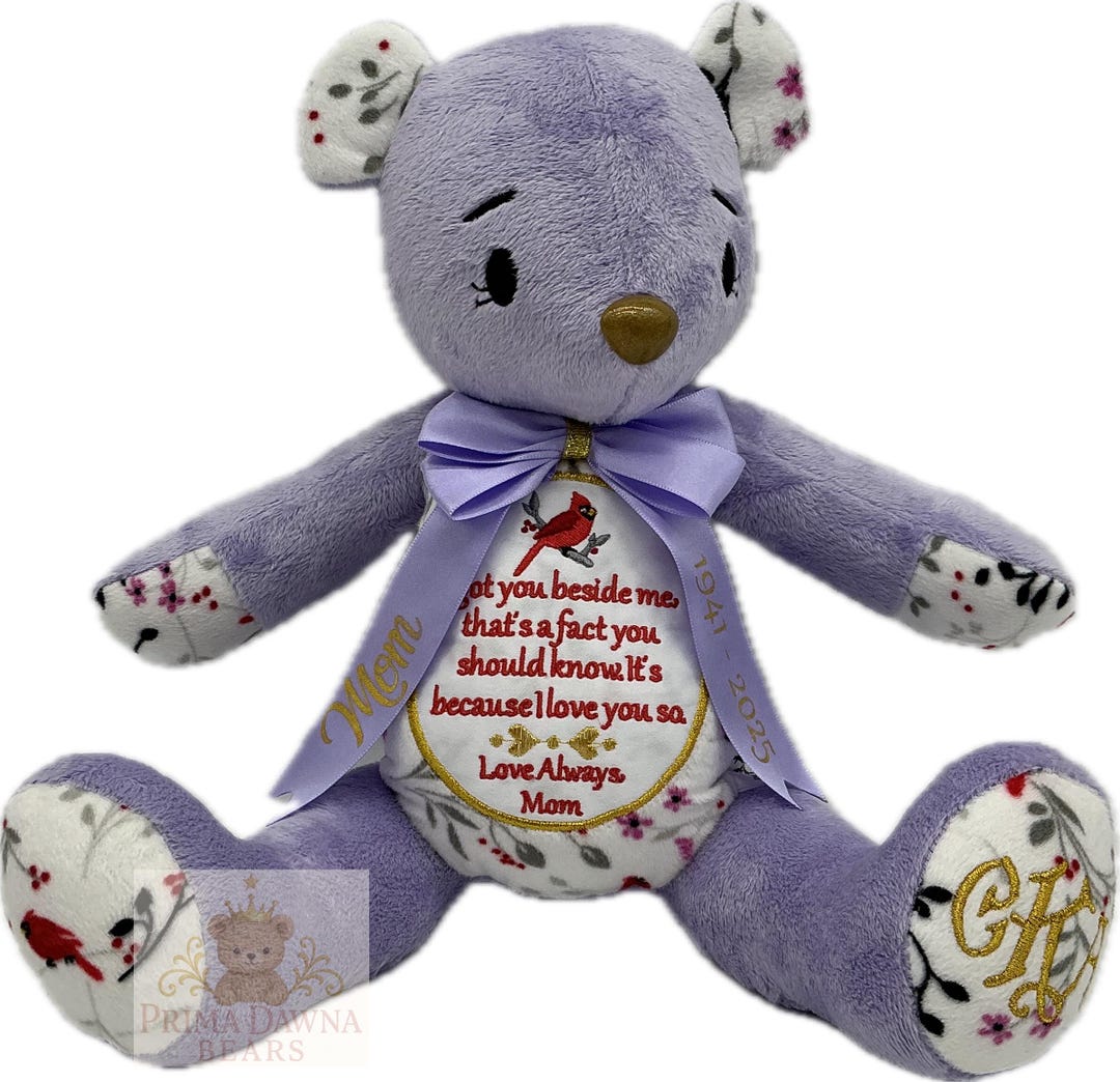 Personalized Memory Bear - Custom Handmade Keepsake From Clothing - Etsy