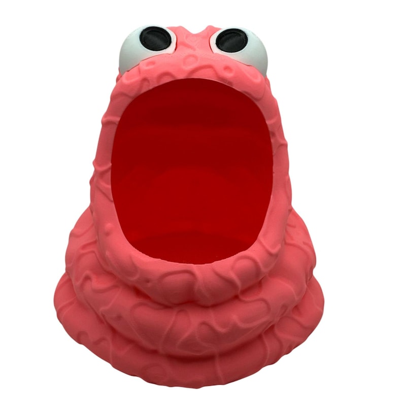 3-D Printed Monster - Candy Bin - 3D Printer Waste Bucket - Etsy