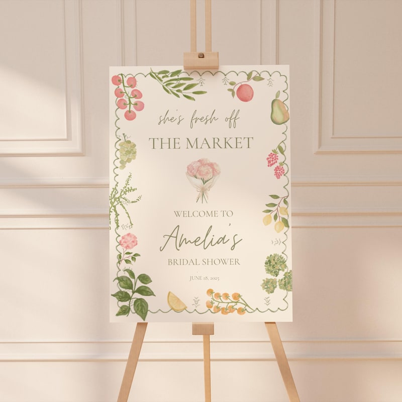Fresh off the Market Sign - Etsy