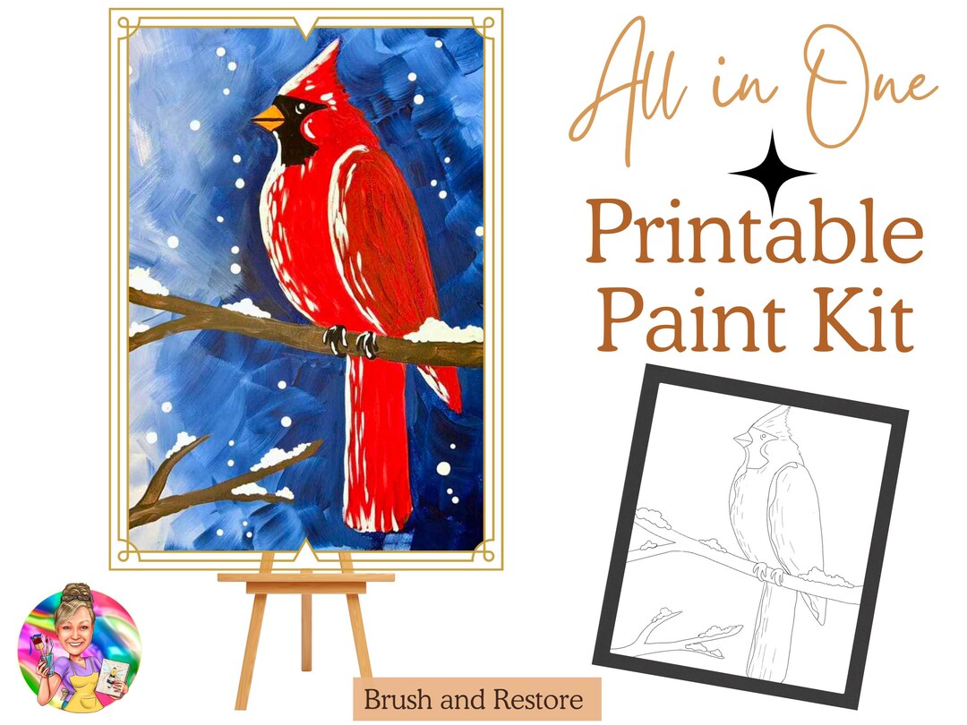 Winter Cardinal All-in-one Printable Kit | Instant Download| Tracer ...