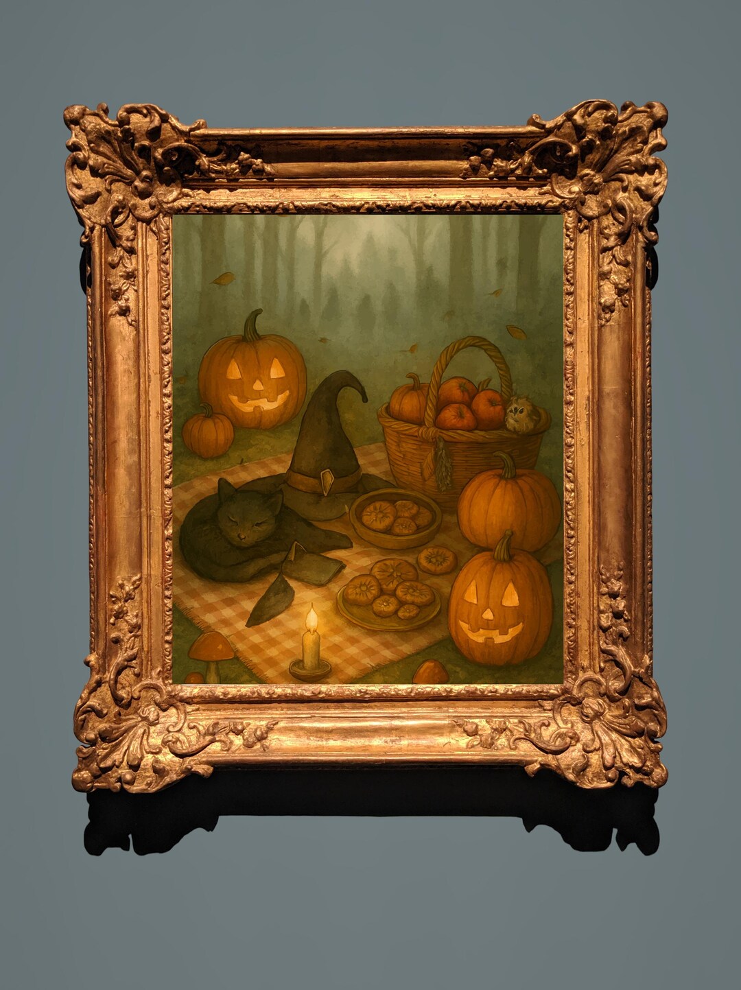 Spooky Cute Fall Cottagecore Decor Digital Download,halloween Picnic ...