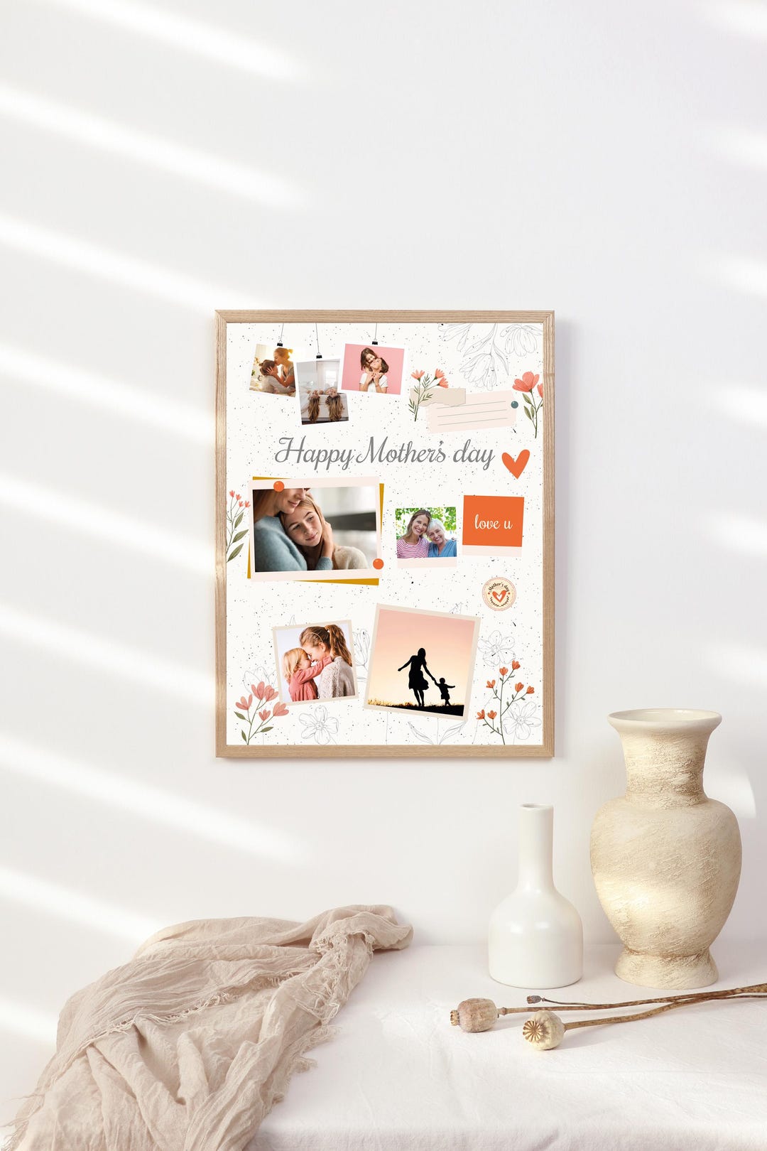Mother’s Day Memory Board Design-photo Inspiration Motivation Board ...