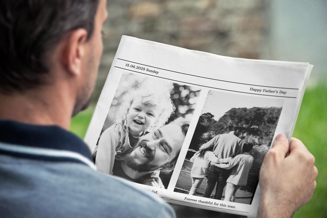 Personalized Father’s Day Newspaper Canva Template,funny Editable Gift ...