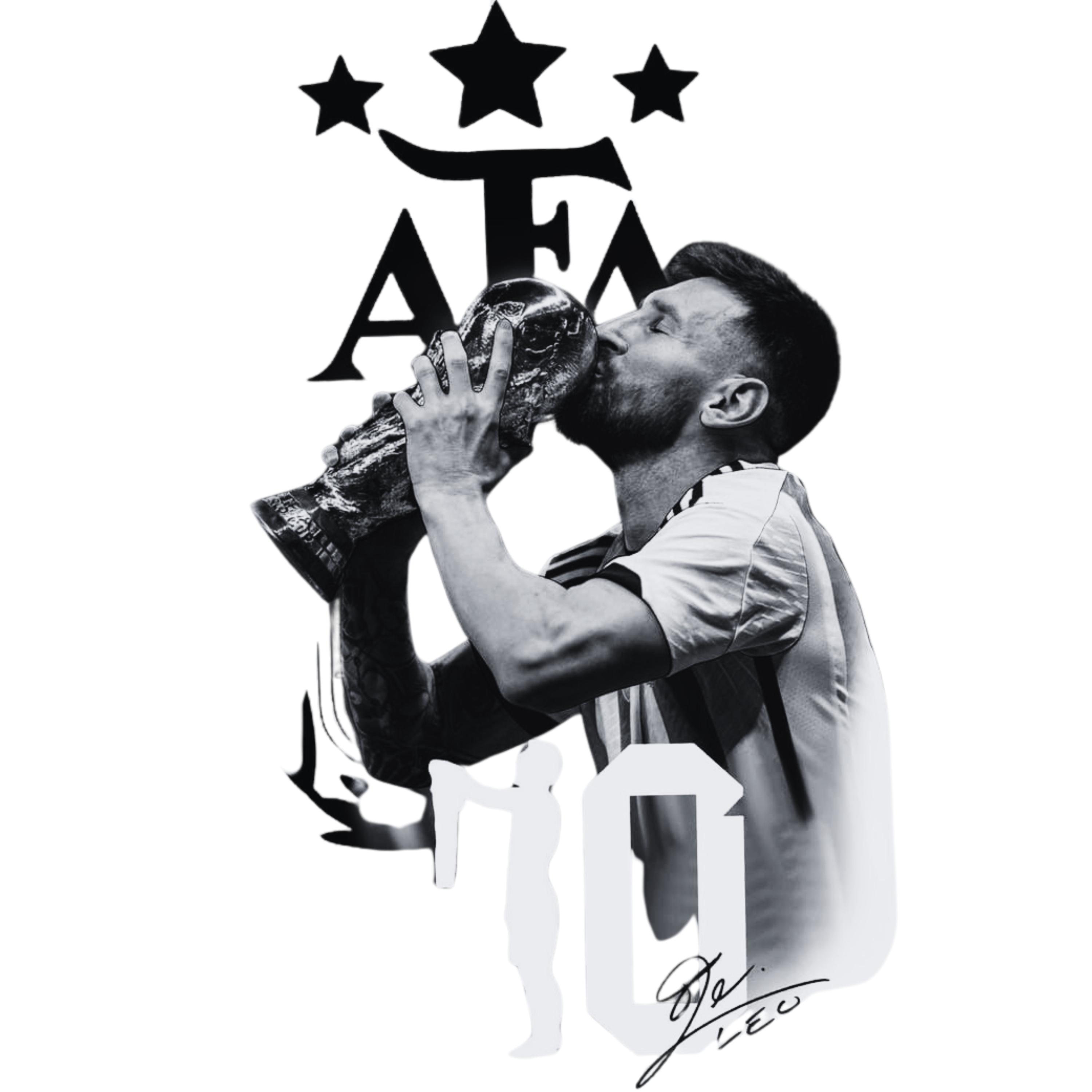 Lionel Messi Black & White Digital Art | Premium Printable PNG ...