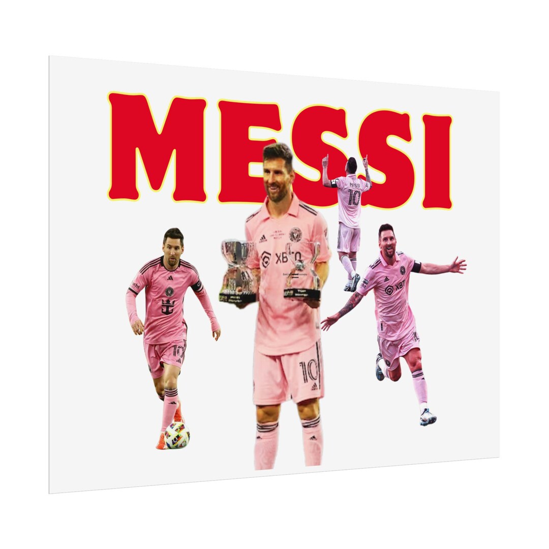 Lionel Messi Inter Miami Soccer Champion Digital Print Design for ...