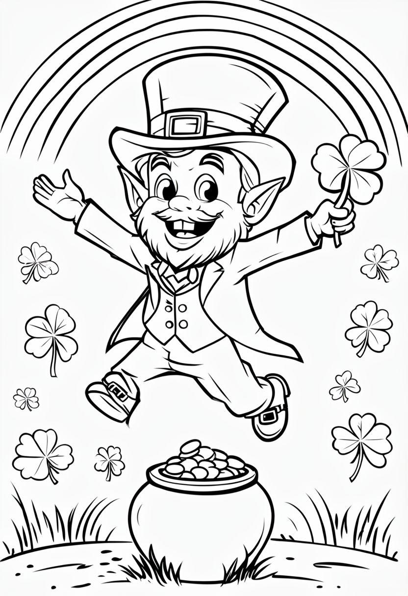 St. Patricks Day Coloring Pages - Etsy