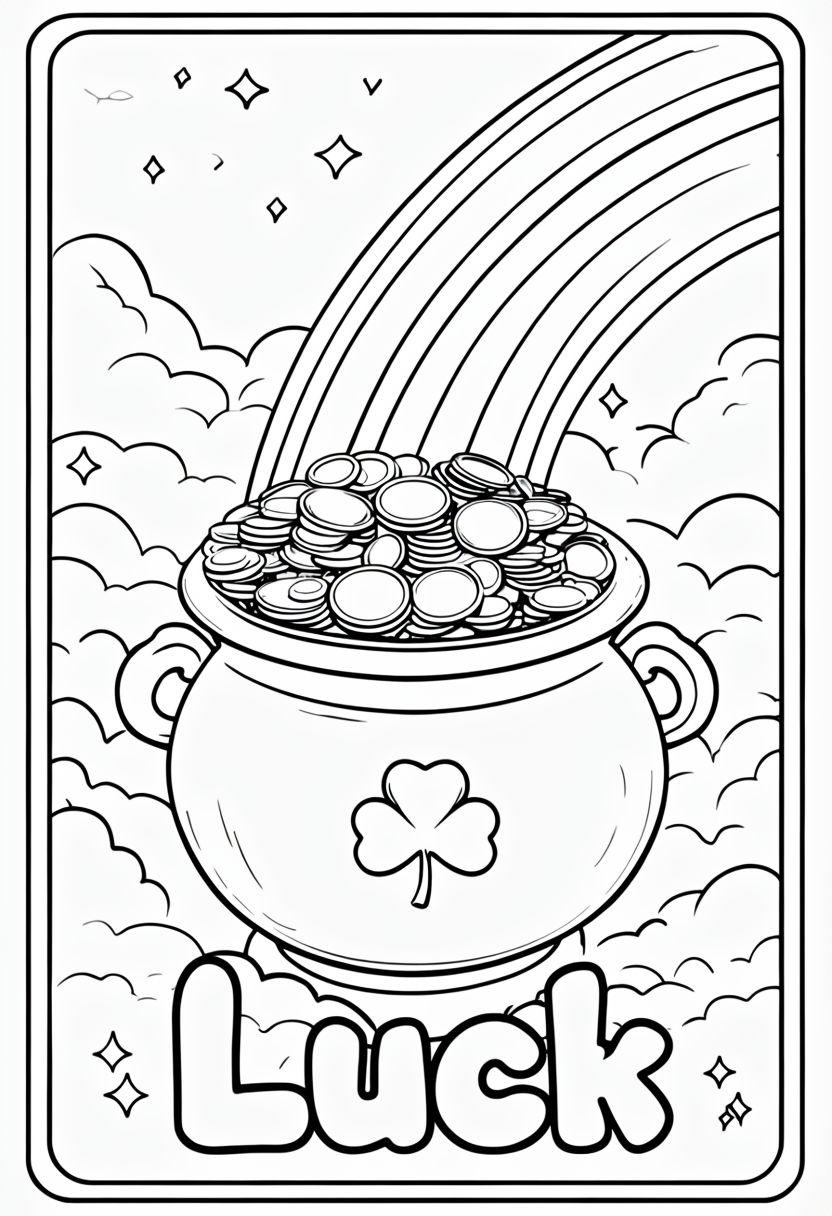 St. Patricks Day Coloring Pages - Etsy