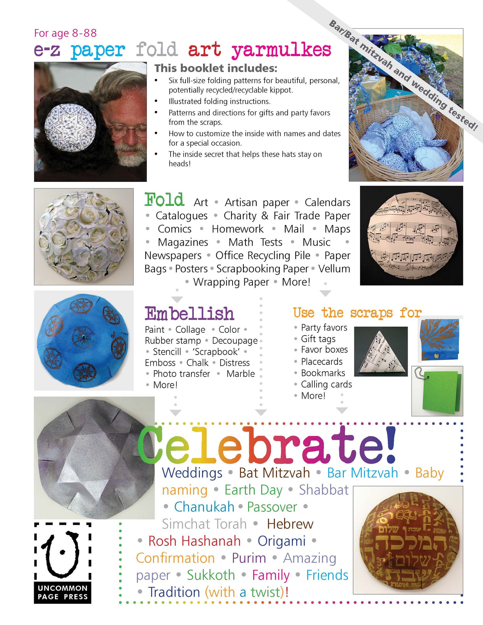 Yarmulke-gami: Paper-fold Jewish Art Hats PDF - Etsy