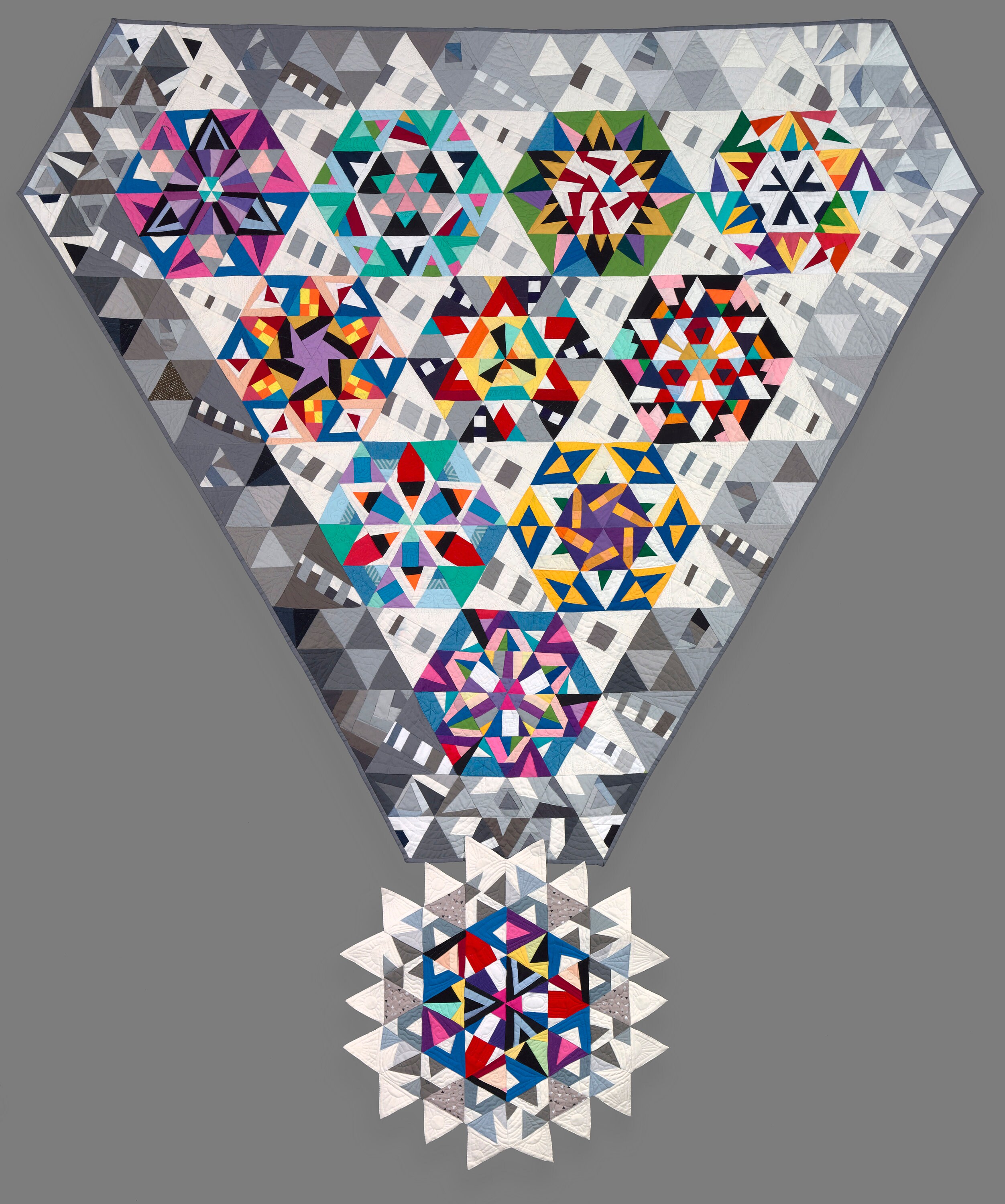 Modern Paper-pieced Log Cabin Triangle Quilts - Etsy