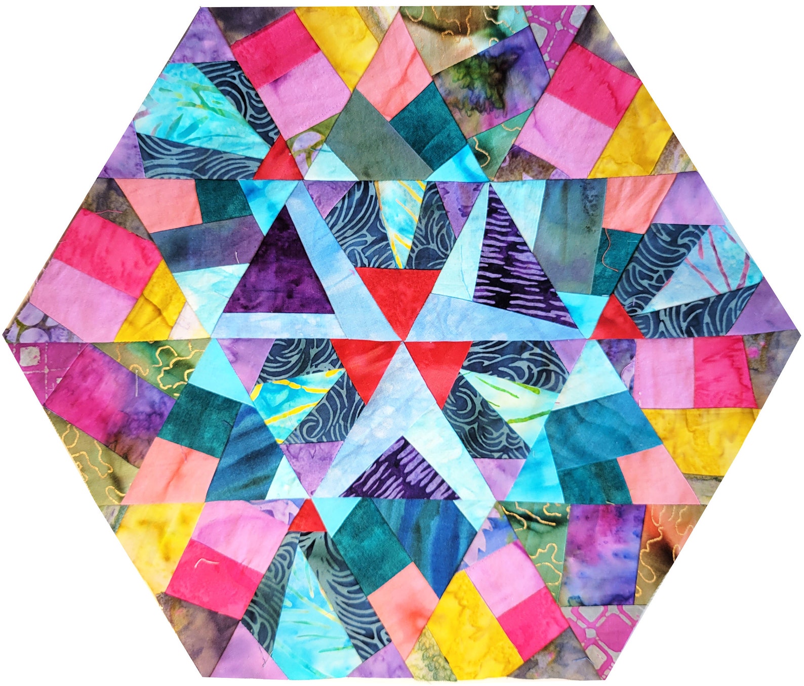 Modern Paper-pieced Log Cabin Triangle Quilts - Etsy