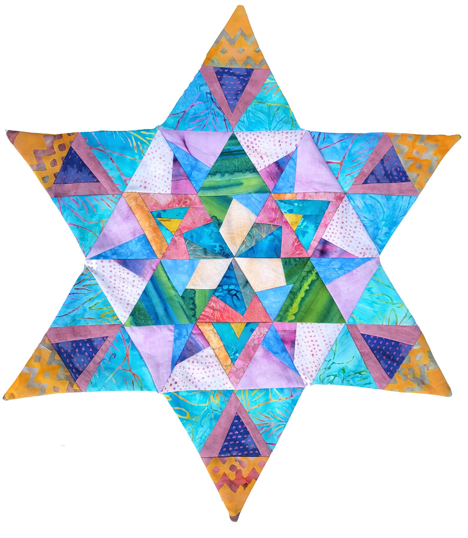 Modern Paper-pieced Log Cabin Triangle Quilts - Etsy