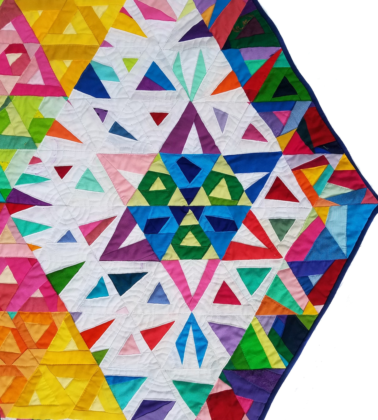 Modern Paper-pieced Log Cabin Triangle Quilts - Etsy