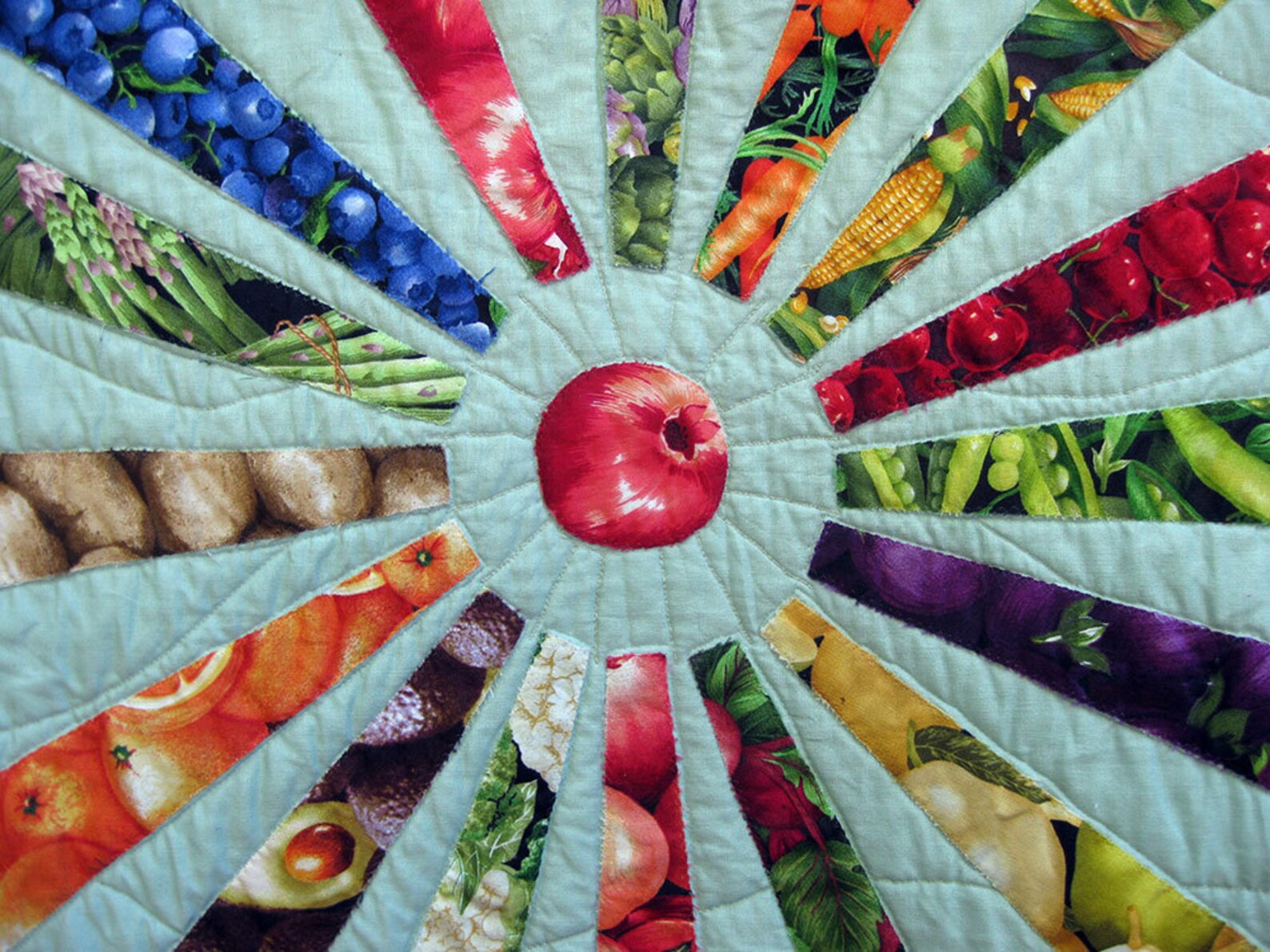 Eat Fresh Fruits and Vegetables PDF Quilt Wallhanging - Etsy