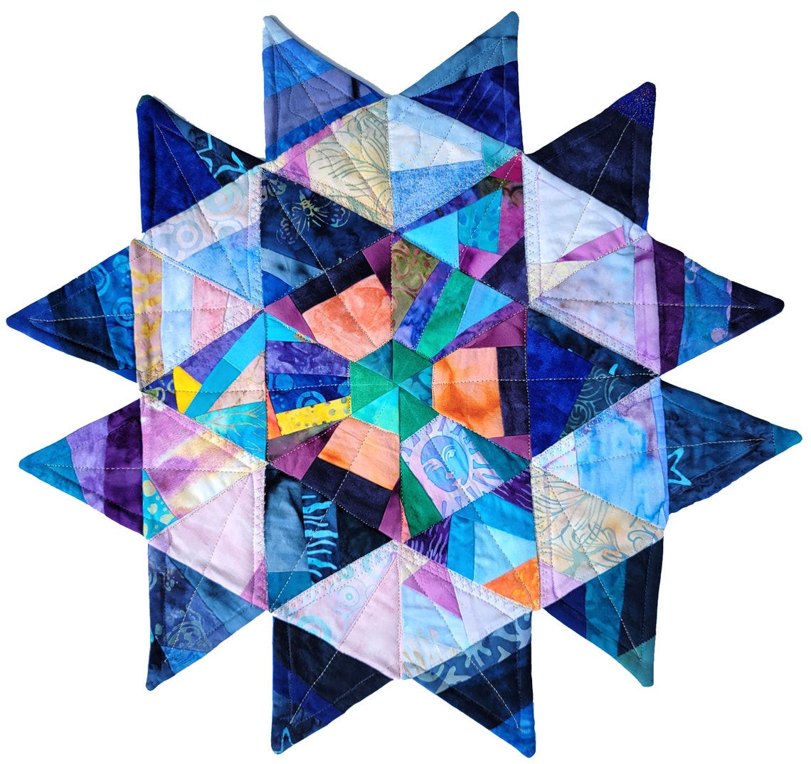 Modern Paper-pieced Log Cabin Triangle Quilts - Etsy