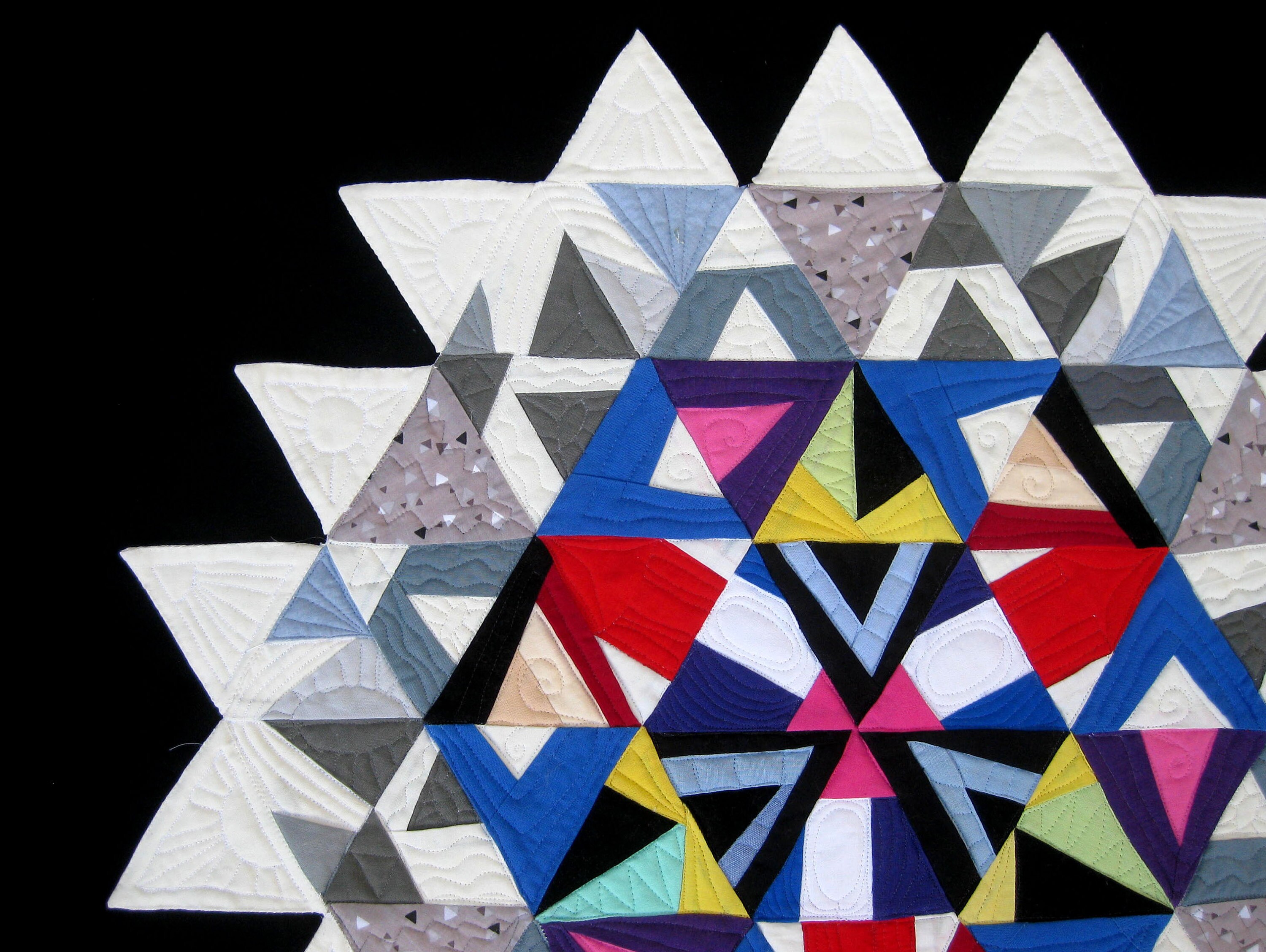 Modern Paper-pieced Log Cabin Triangle Quilts - Etsy