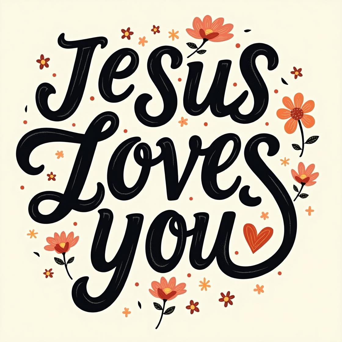 Jesus Loves You Vector, Digital File, God Jesus Sticker, Catholic Quote ...